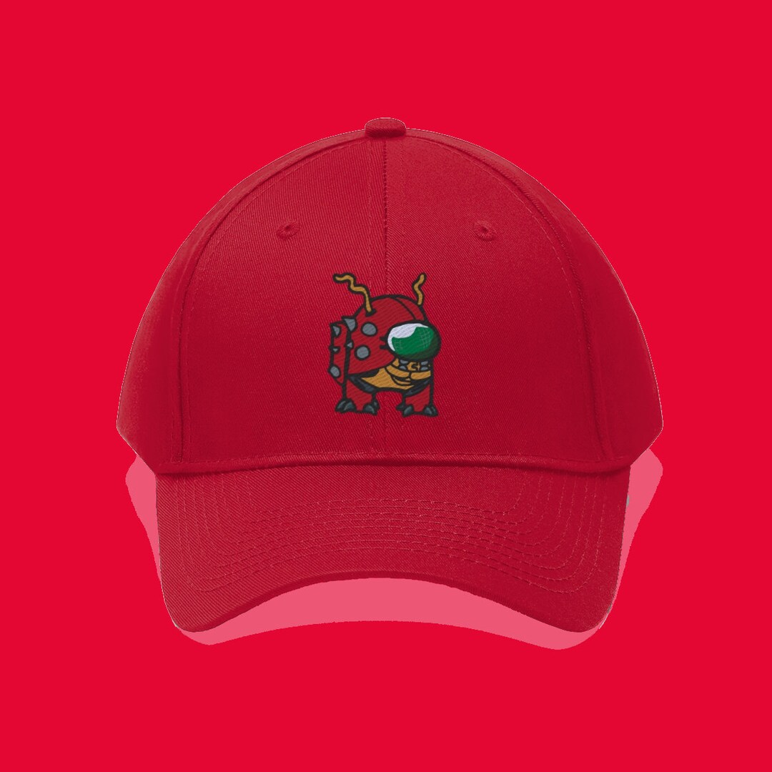 Tentomon X Among Us Hat Embroidered Cotton Adjustable Dad Hat, Digimon ...