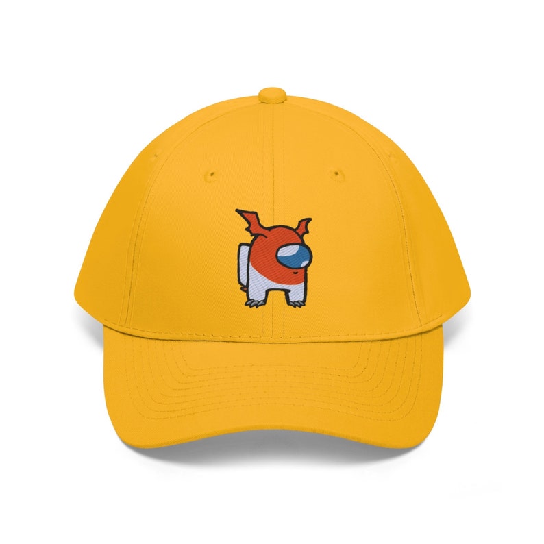Patamon X Among Us Hat Embroidered Cotton Adjustable Dad Hat, Digimon ...
