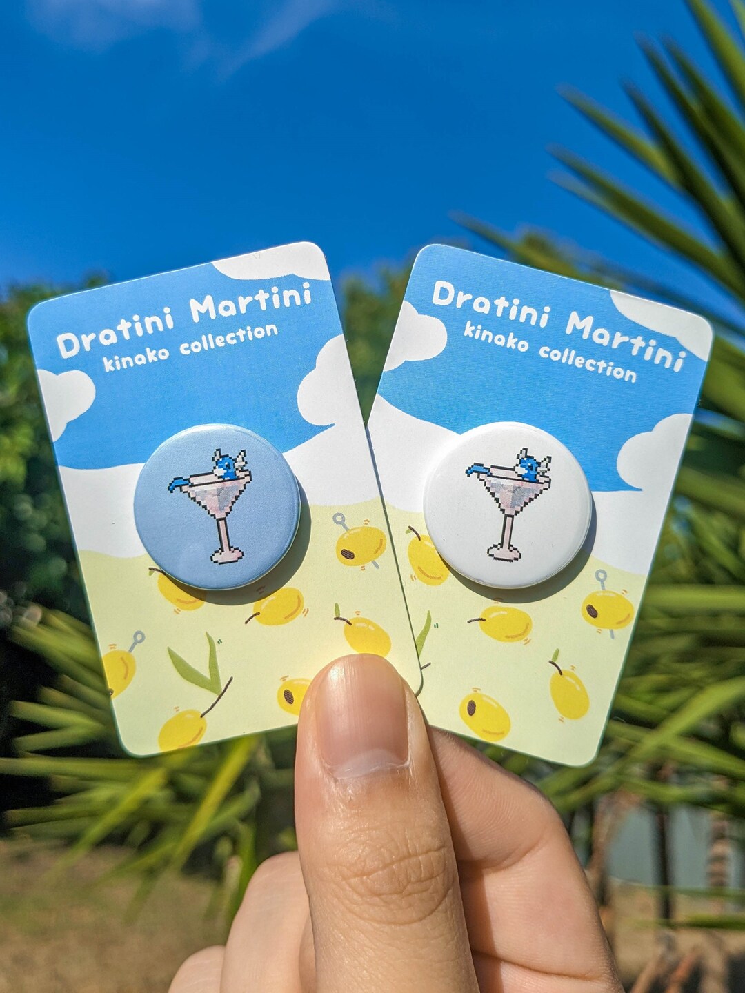 Dratini Martini Button Badge - Etsy Australia