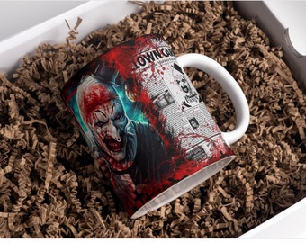 Terrifier Tumbler 20oz/ Classic Horror Movie / Hot and Cold Drinks/ Art ...