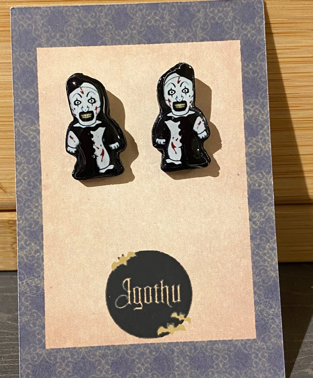 The Terrifier,horror Studs, Halloween Studs, Horror Earrings, Halloween ...
