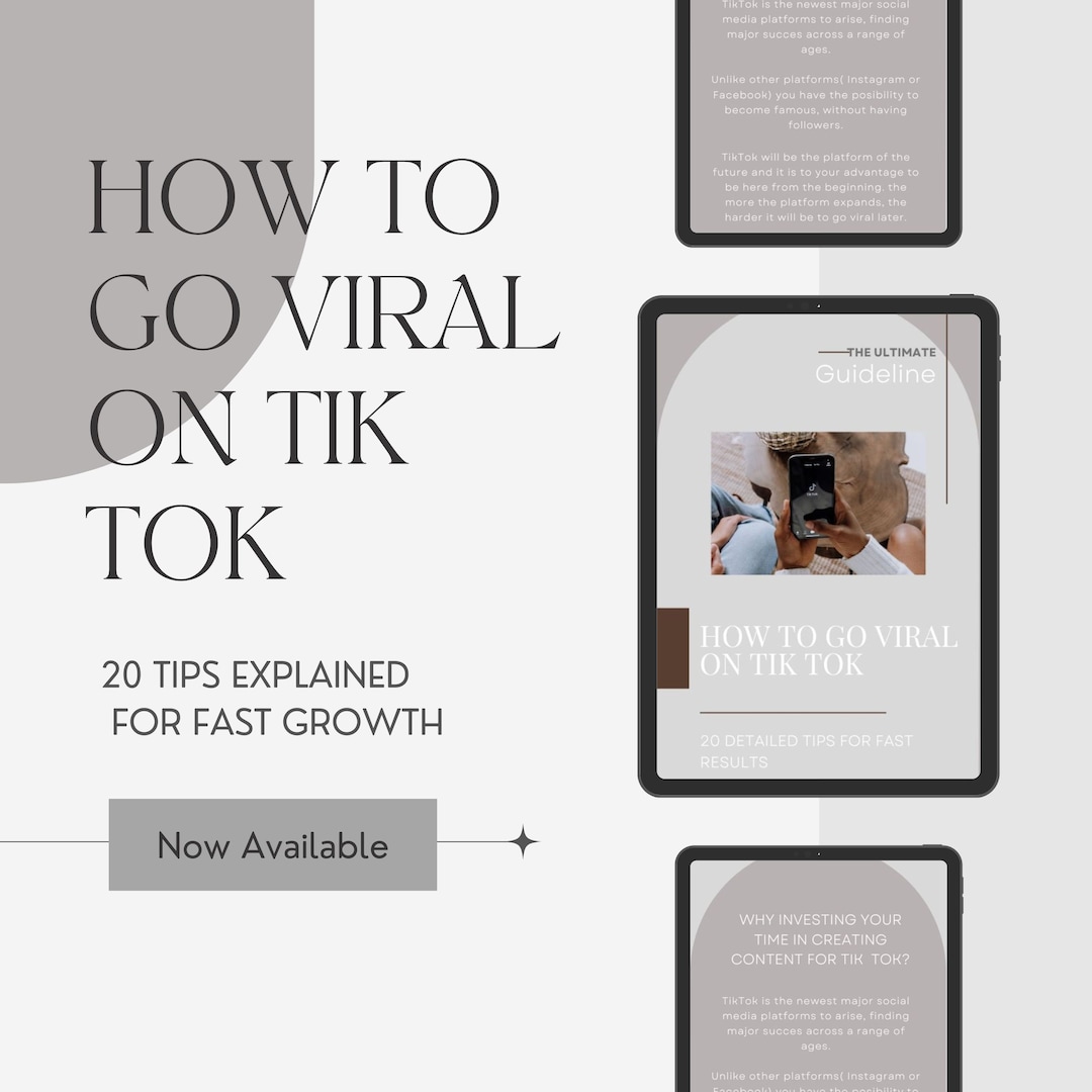 Tiktok How to Go Viral - 20 Tips Explained - Etsy