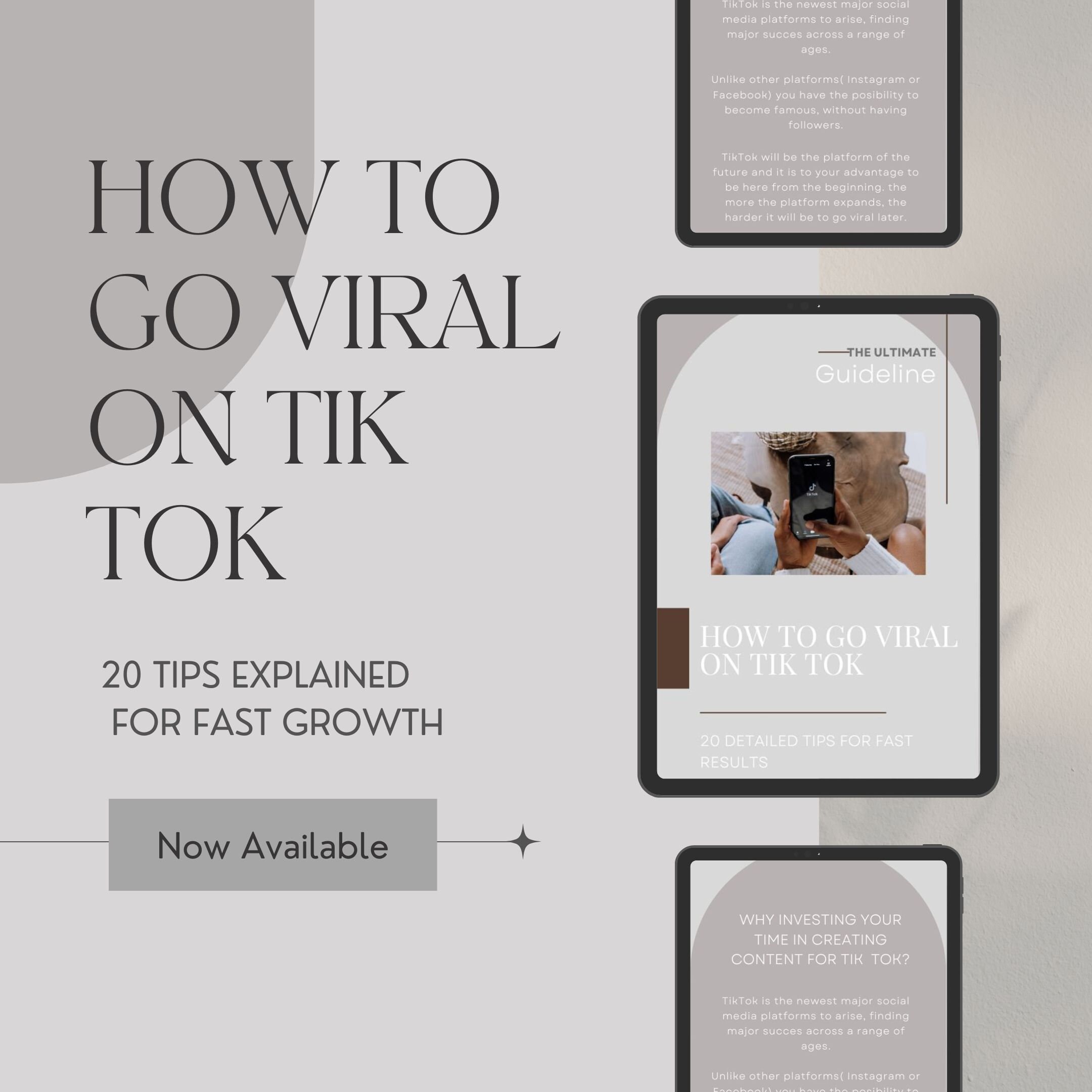 Tiktok How to Go Viral 20 Tips Explained - Etsy