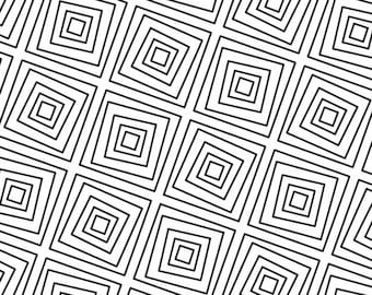 Coloring Page Floral Star Mandala Flower Geometric Repeating Pattern ...