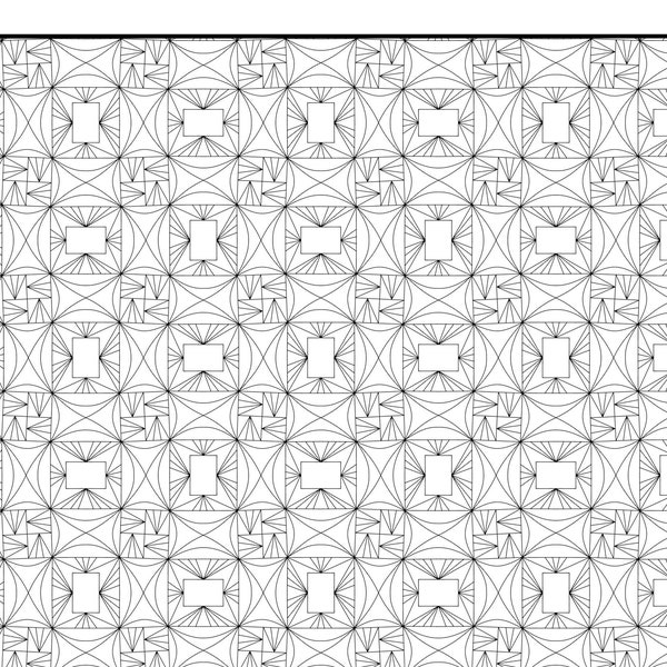 Coloring Page Floral Mandala Flower Geometric Repeating Pattern 3273 ...