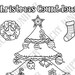 Christmas Countdown Tree Printable Coloring Pages, Holiday - Etsy