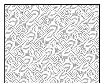 Coloring Page Geometric Repeating Pattern 2725 Printable - Etsy