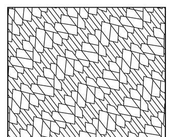 Coloring Page Geometric Repeating Pattern 2638 Printable - Etsy