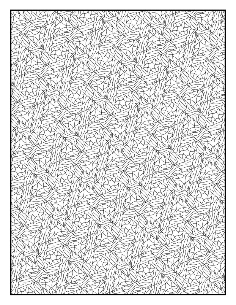 Coloring Page Geometric Repeating Pattern 2570 Printable - Etsy