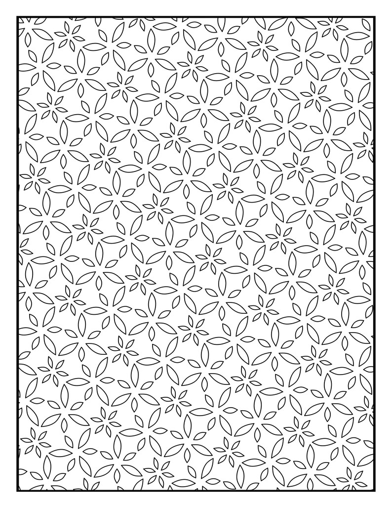 Coloring Page Geometric Repeating Pattern 2673 Printable - Etsy