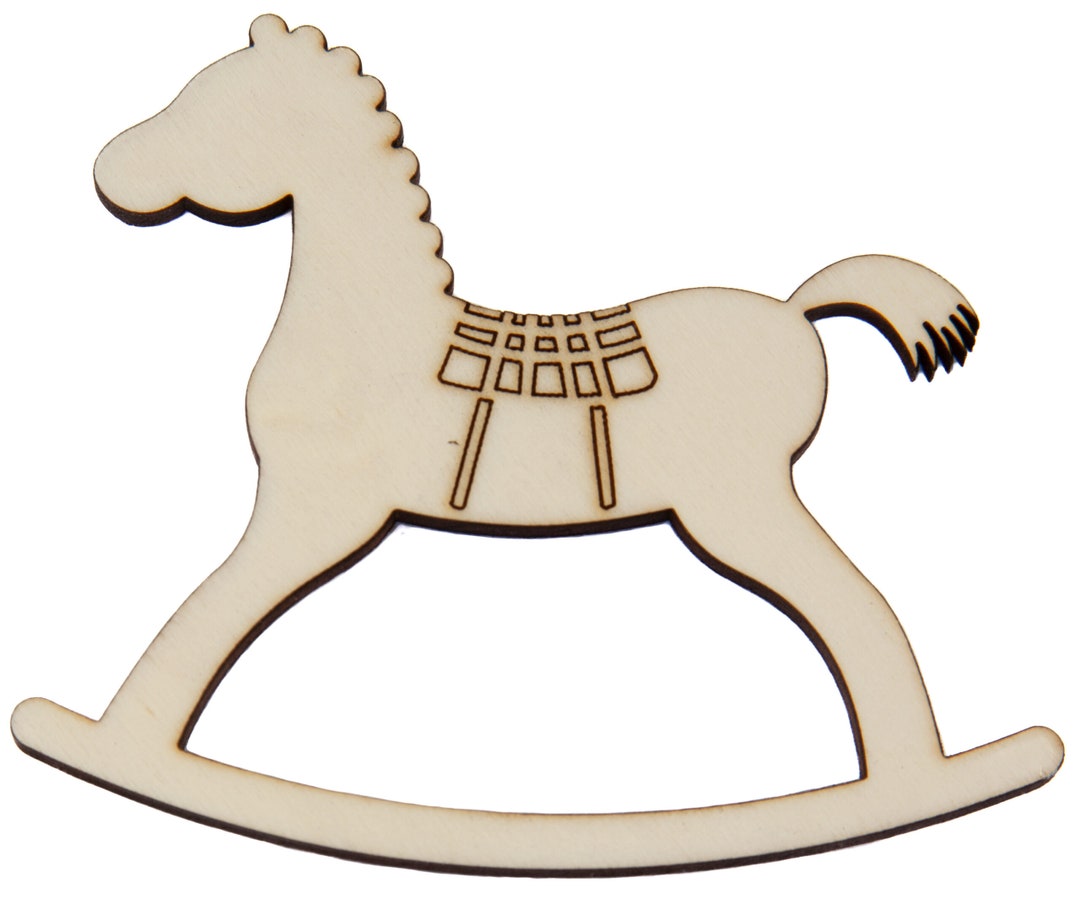Sagoma cavallo a dondolo IN LEGNO decorazione cavallucci da decorare ...