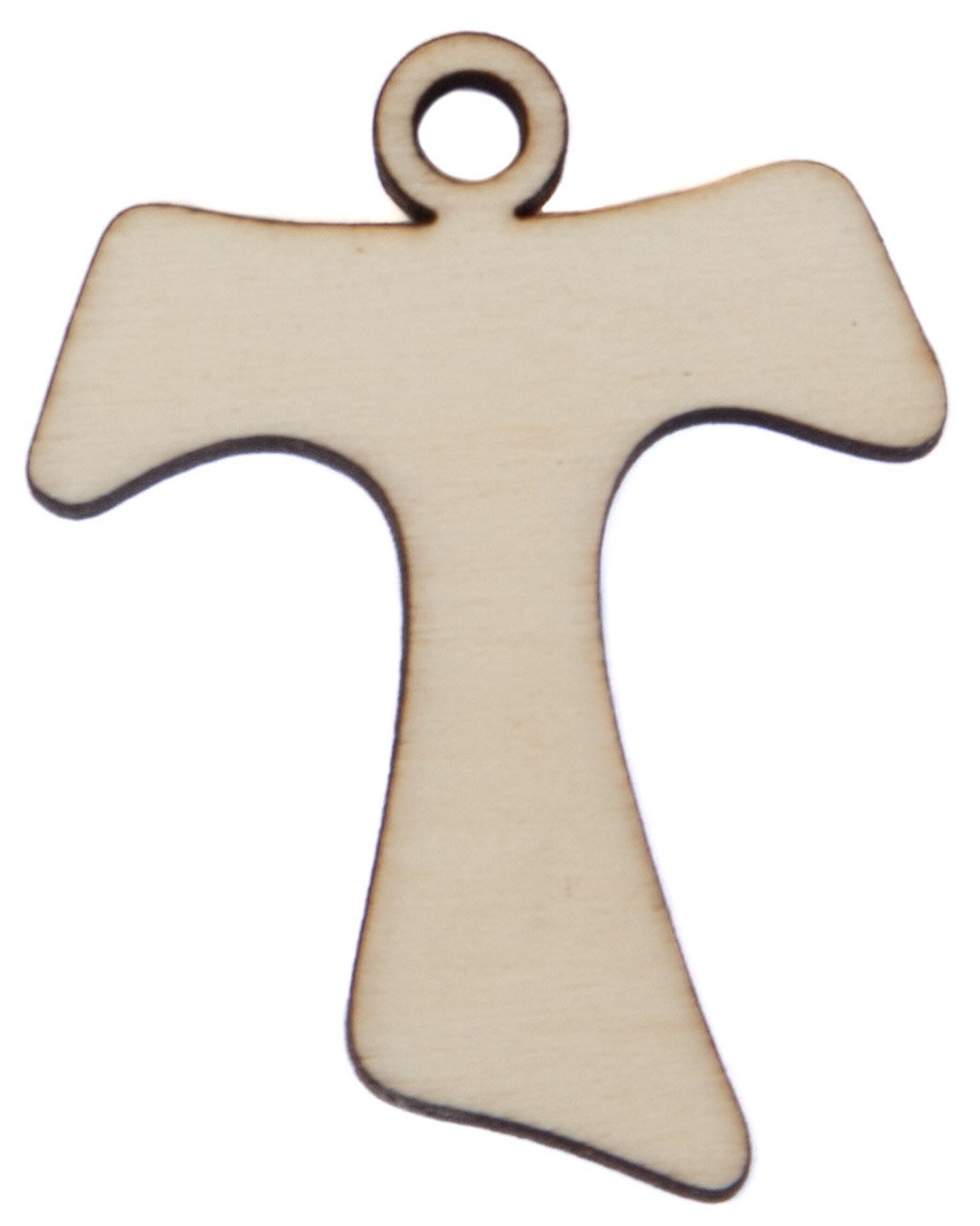 10 Franciscan Tau Shapes With Wooden Eyelet Cross Decorations Choice of Size Pendants Pendants ...