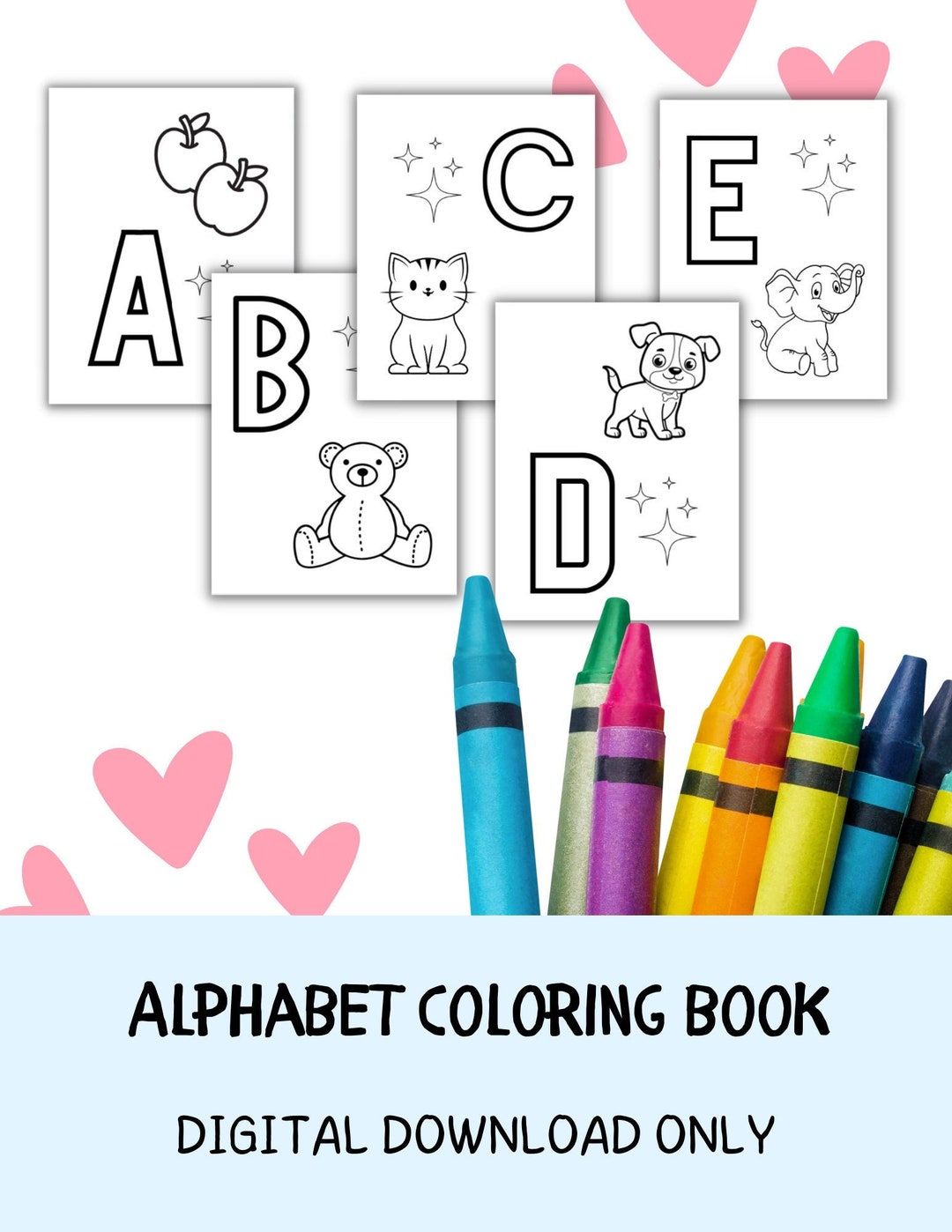 27 Printable Alphabet Coloring Pages for Kids: Preschool - Kindergarten ...