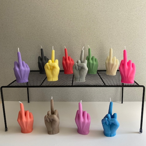 Handmade Soy Rude Finger Candle - Etsy Australia