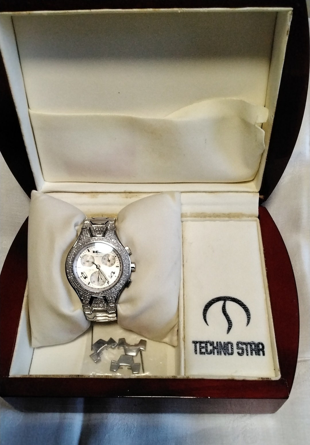 Techno Star Diamond Encrusted Mens Watch - Etsy