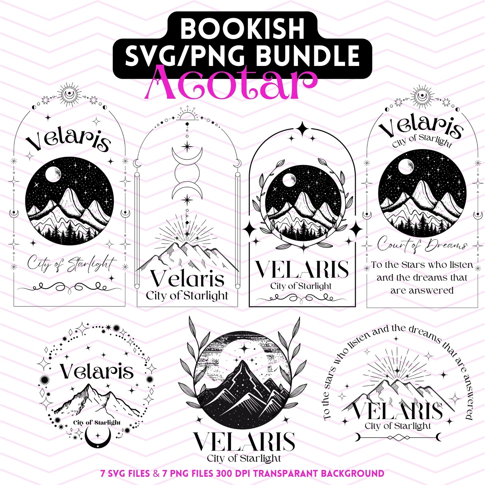 ACOTAR SVG & PNG Velaris Svg, City of Starlight Acotar Merch Perfect ...