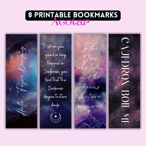 Acotar Bookmark: Printable Acotar Merch Bookmark. Velaris, City of ...
