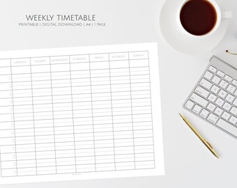 Landscape Timetable - Etsy