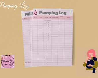 Breast Pumping Log - Etsy