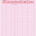 Breastfeeding Log Pink Pumping Log PDF Printable Baby Tracking Log Milk ...