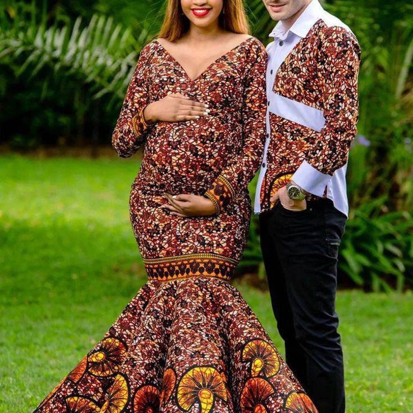 African Maternity Dress - Etsy