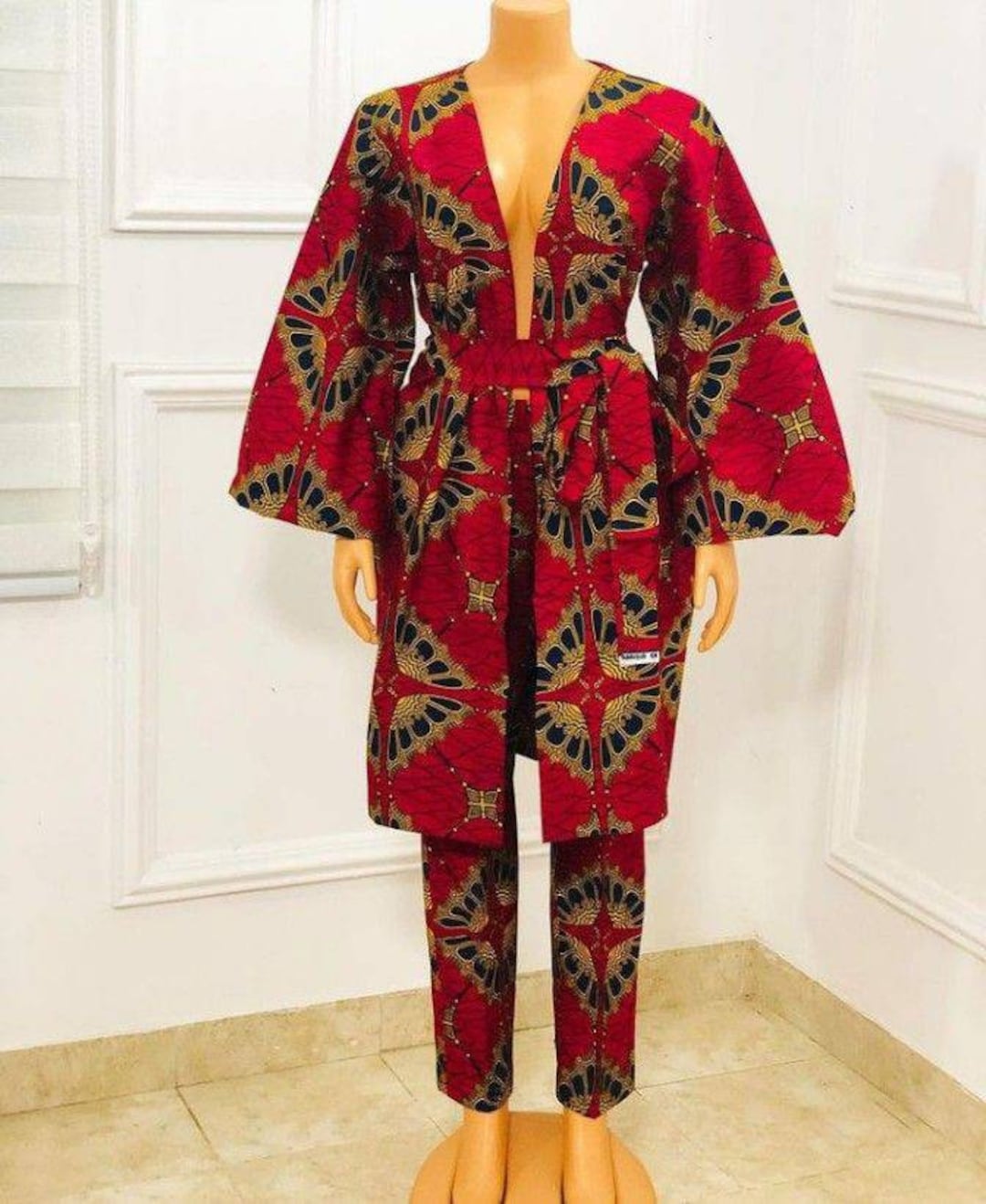 African Wax Suit and Pants, Ankara Jacket, Ankara Suit Set, African ...