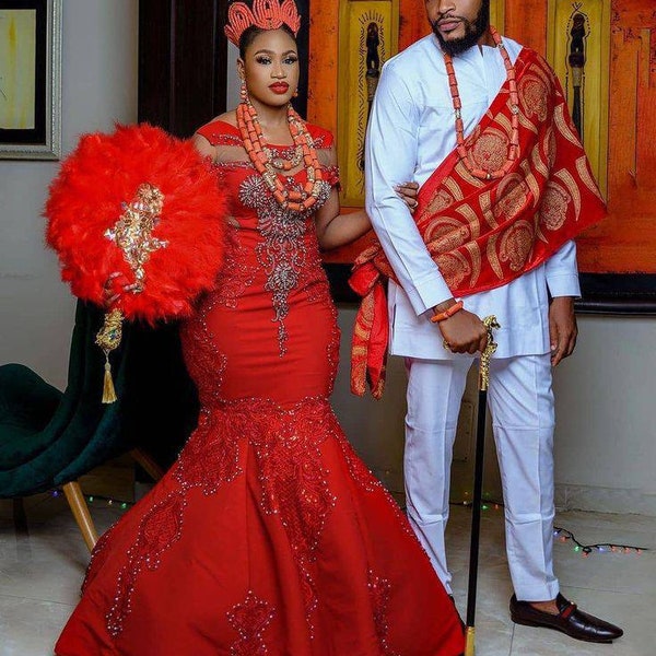 Igbo Couple Outfits - Etsy