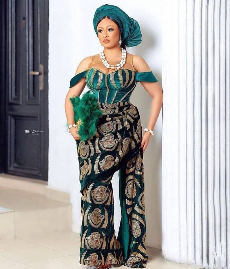 Green Isiagu Dress Igbo Traditional Attire Igbankwu Attire - Etsy