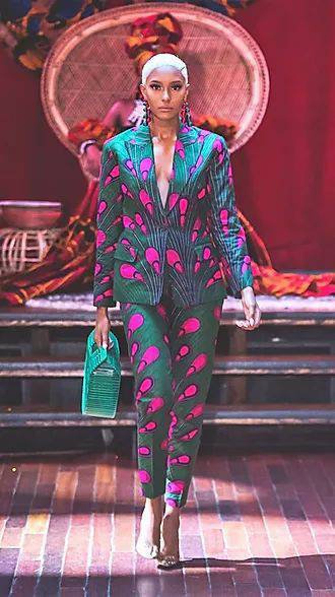 African Wax Suit and Pants, Ankara Jacket, Ankara Suit Set, African ...