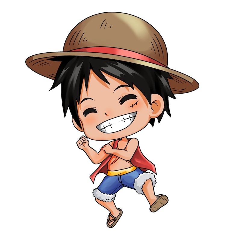 Monkey D. Luffy Chibi Design - Etsy