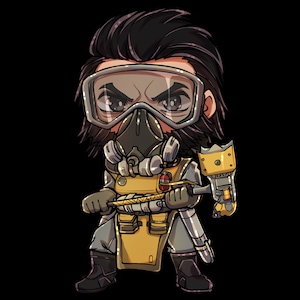 Apex Legends Caustic Chibi Design - Etsy