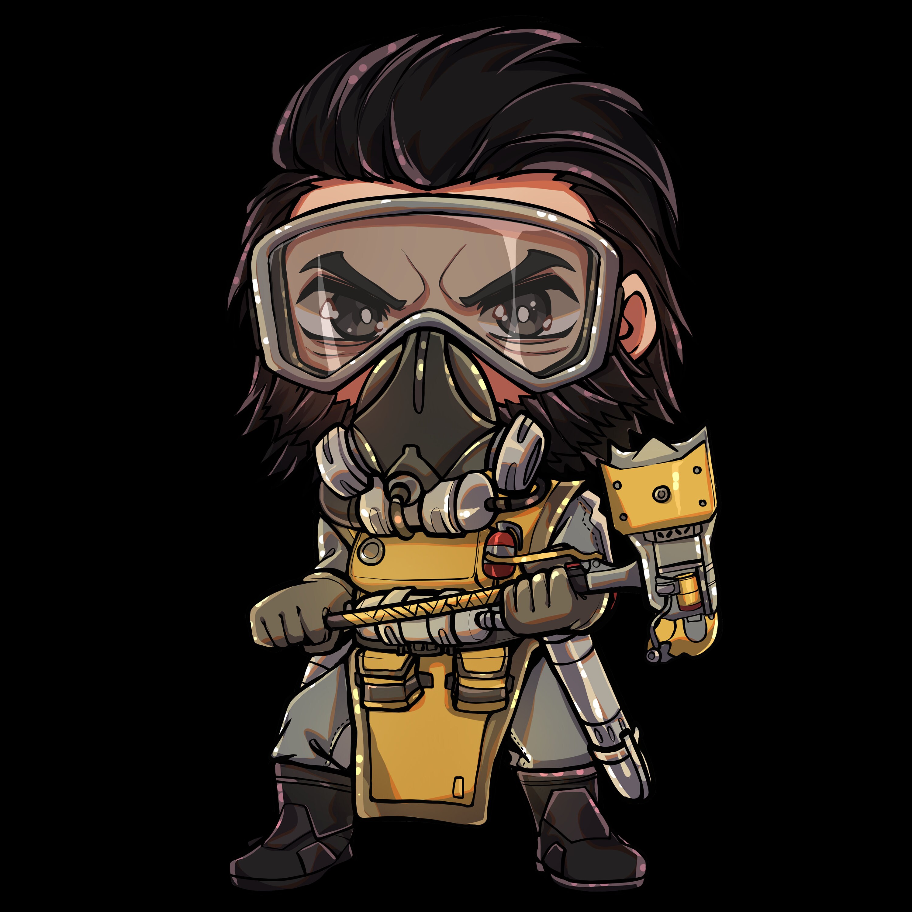 Apex Legends Caustic Chibi Design - Etsy