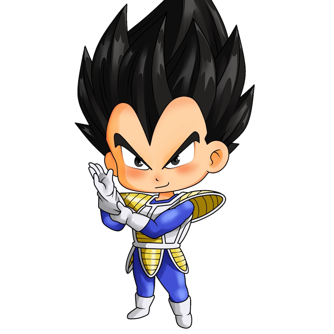 Vegeta Chibi Design - Etsy