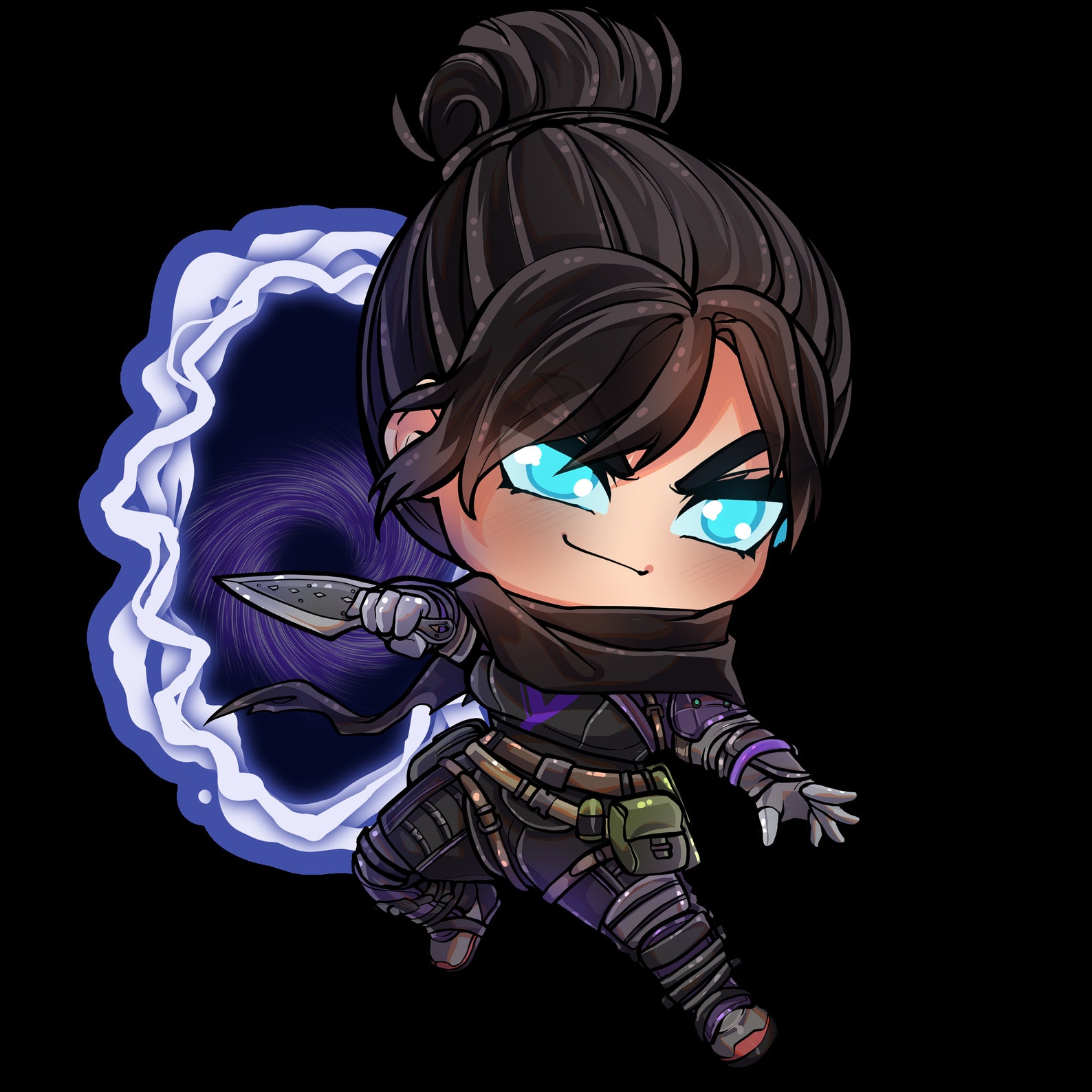 Apex Legends Wraith Chibi Design - Etsy