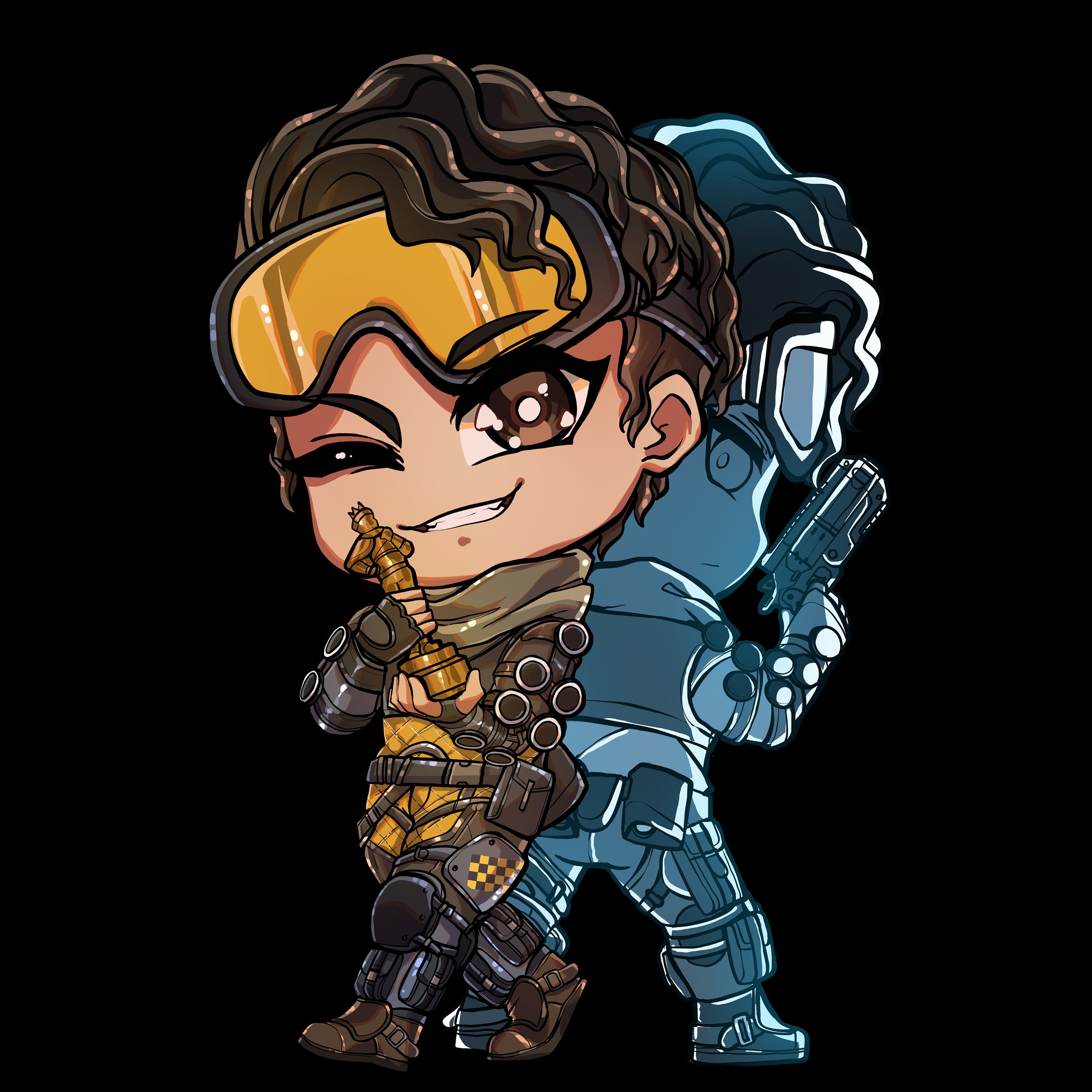 Apex Legends Mirage Chibi Design - Etsy