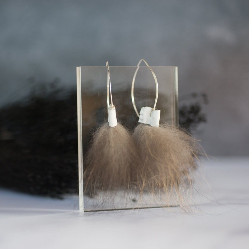 Fur Earrings - Etsy