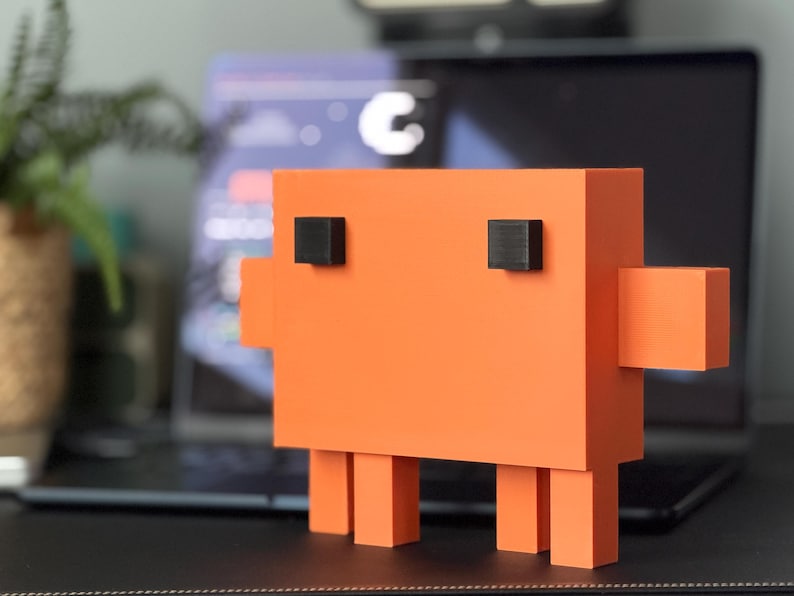 Claude Code Mascot Clawd XL 3D Printed Figure | Large Developer Desk ...