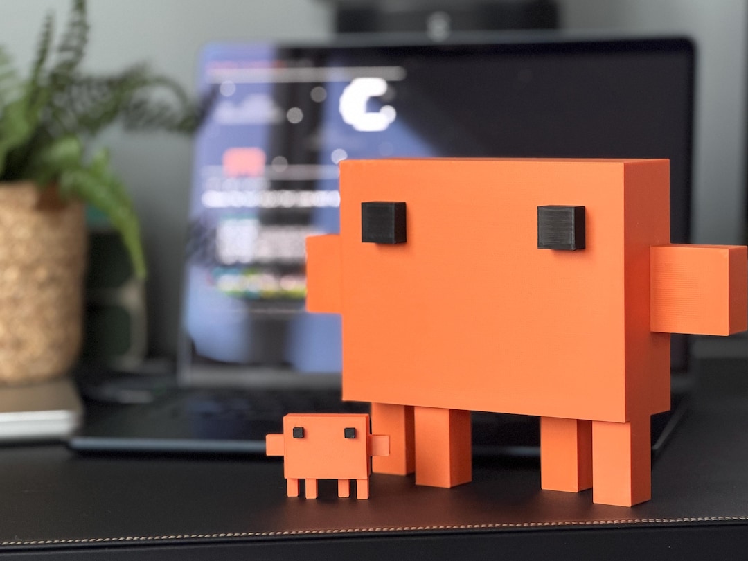 Claude Code Mascot Clawd XL 3D Printed Figure | Large Developer Desk ...