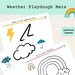 Weather Themed Playdough Mats, Instant PDF - Etsy