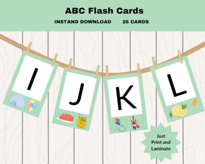Printable ABC Flashcards Preschoolers Pdf, Alphabet Cards for Toddlers ...