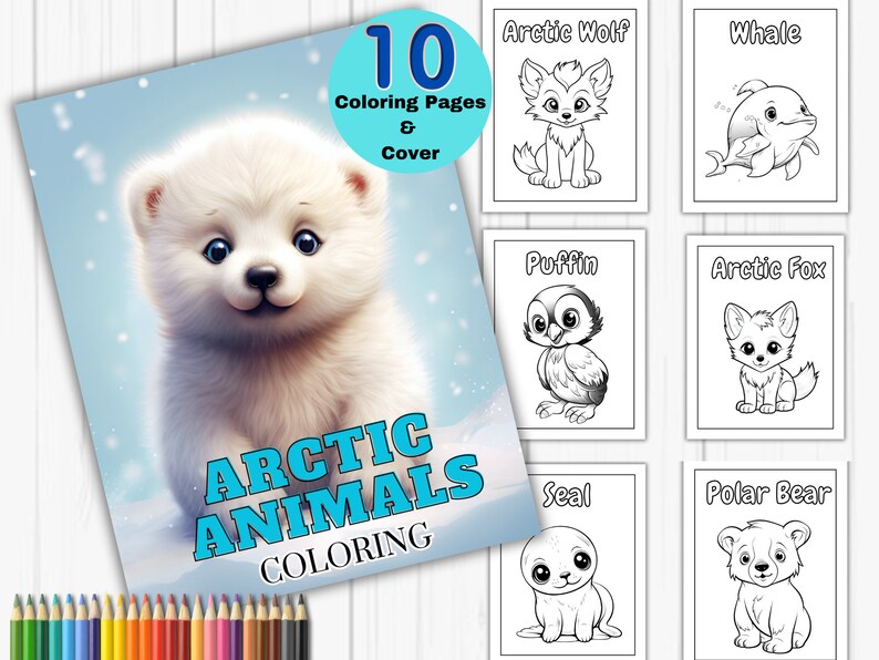 Arctic Animals Coloring Pages, Preschool Coloring Sheets, Winter ...