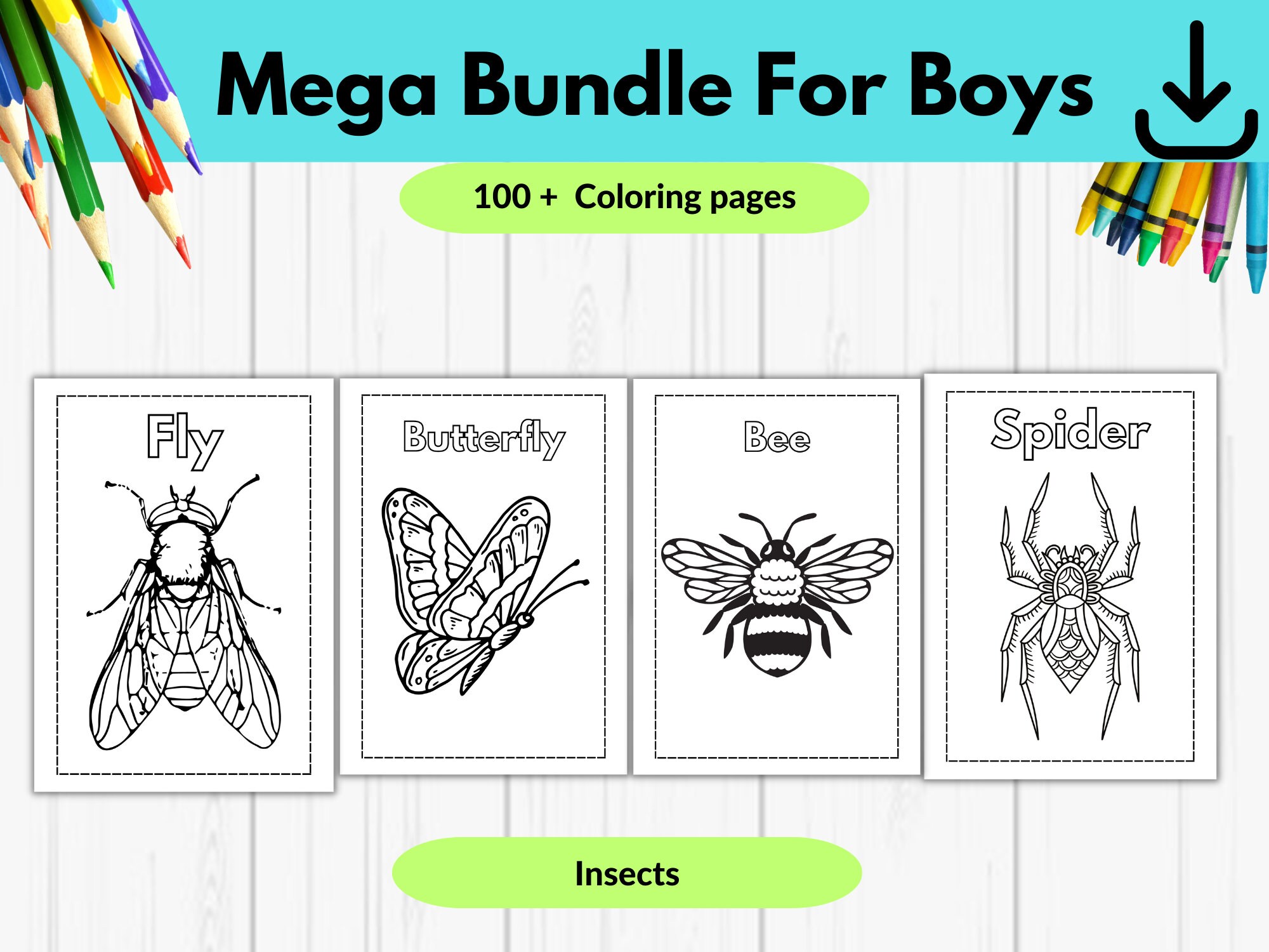 Printable Coloring Pages for Boys, 3 Year Old Boys Worksheets, Boys ...