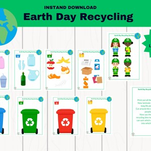 Earth Day Activities, Activities for Bored Kids, Recycling Sorting Game ...
