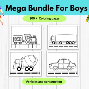 Printable Coloring Pages for Boys, 3 Year Old Boys Worksheets, Boys ...