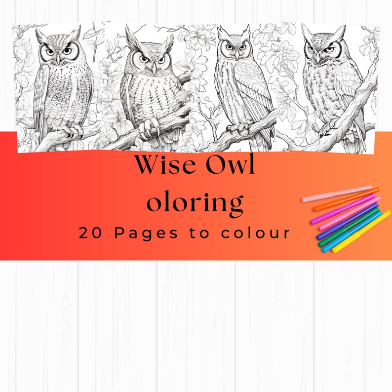Owl Coloring Sheets for Adults, Adult Coloring Book Owls, Grayscale ...