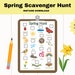 Toddler Scavenger Hunt Printable Spring Theme, Preschool Spring Topic ...