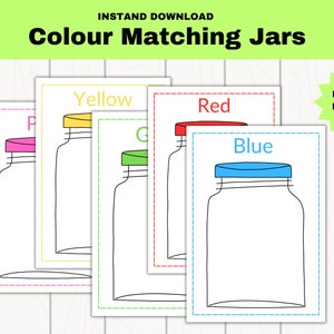 Color Matching, Colour Activity, Toddler Printable Colours Game ...