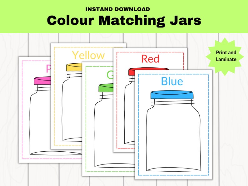 Color Matching, Colour Activity, Toddler Printable Colours Game ...