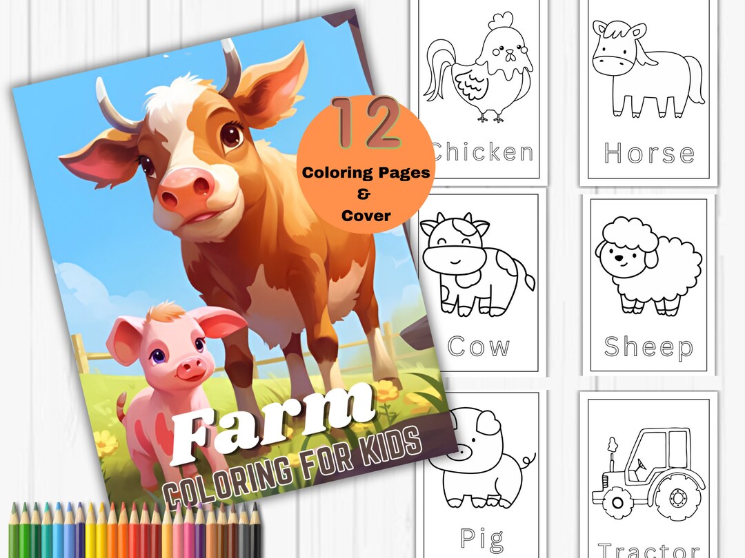 Printable Farm Activities for Preschool Children, Toddler Coloring ...