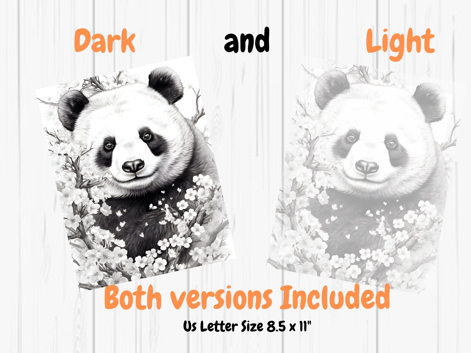 Panda Coloring Pages for Adults, Japanese Panda Coloring Book ...